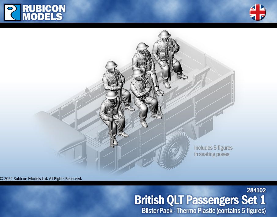 Bedford QLT 3-ton 4x4 Troop Transport with British QLT Truck Passenger – Rubicon Models USA