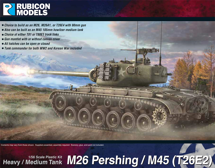 280116 M26 Pershing / M45 (T26E2) Heavy / Medium Tank – Rubicon Models USA