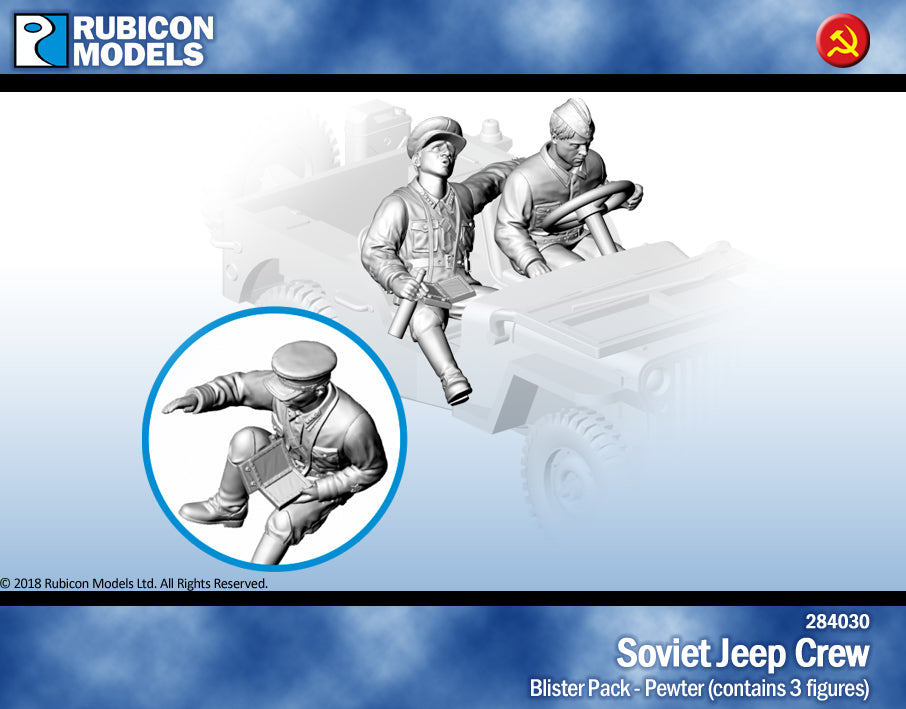 284030 Soviet Jeep Crew- Pewter – Rubicon Models USA