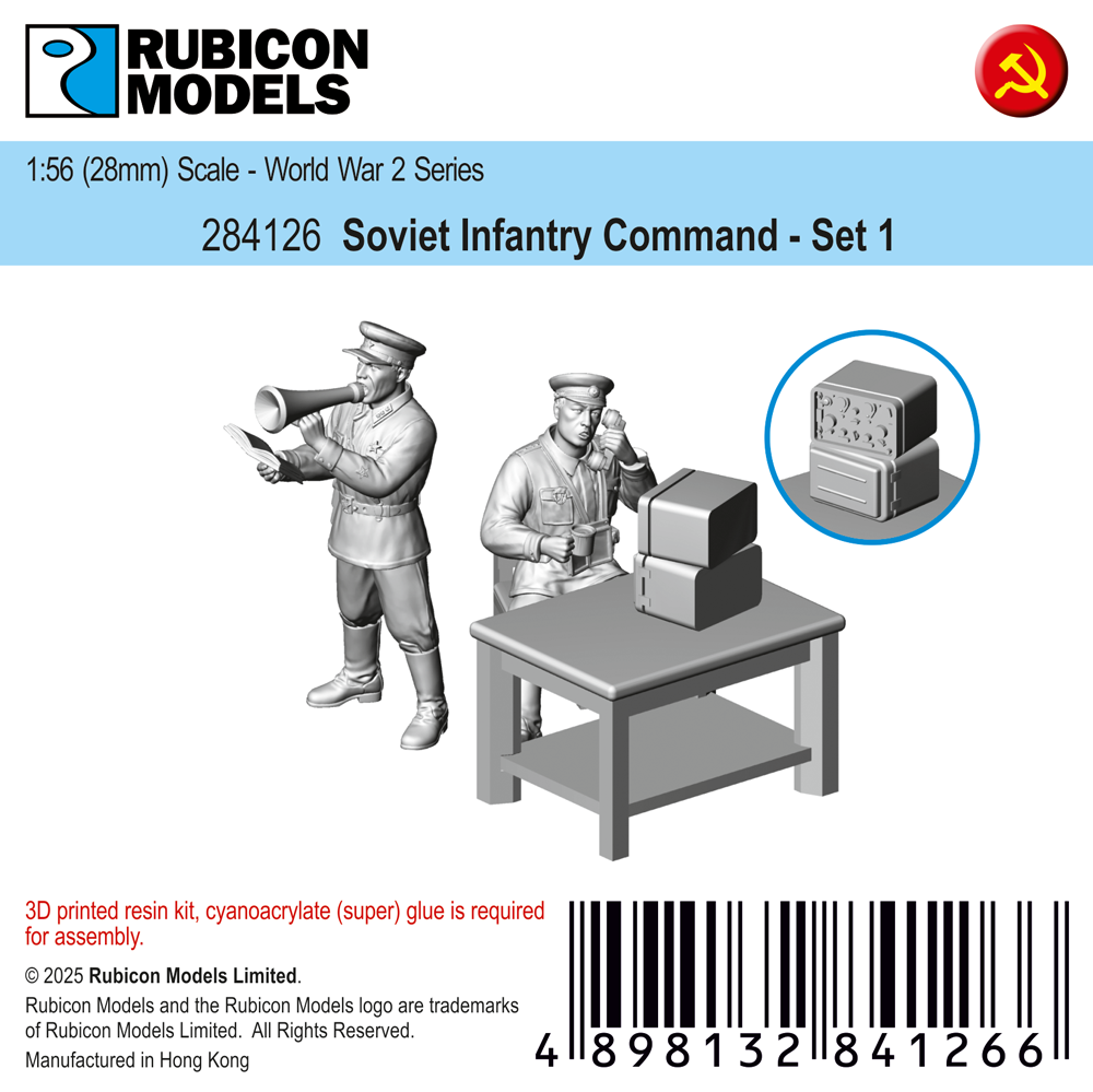 284126 Soviet Commander Set- Resin – Rubicon Models USA