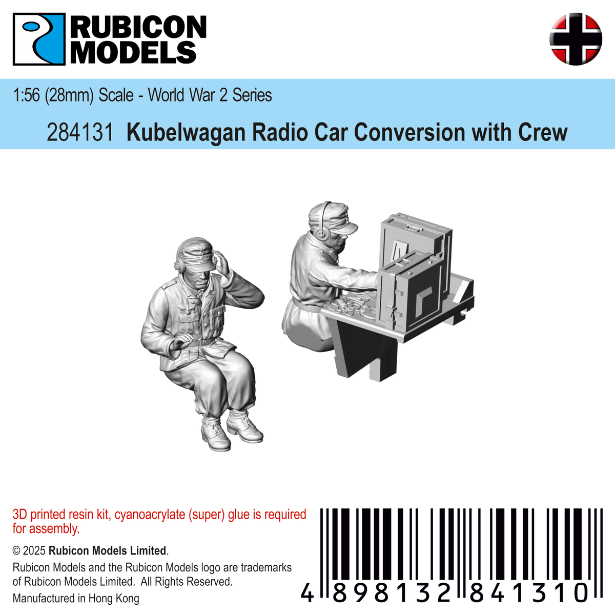284131 Kubelwagan Radio Car Conversion Kit with Crew- Resin – Rubicon ...