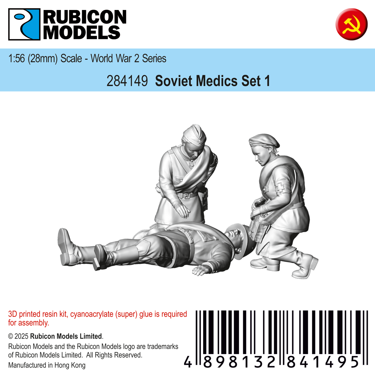 284149 Soviet Medics Set 1- Resin – Rubicon Models USA