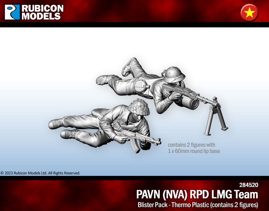 284520 PAVN (NVA) RPD LMG Team- Thermoplastic – Rubicon Models USA