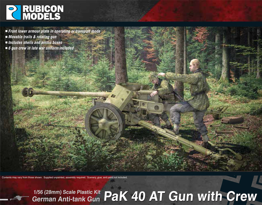 280059 PaK 40 AT Gun with Crew – Rubicon Models USA