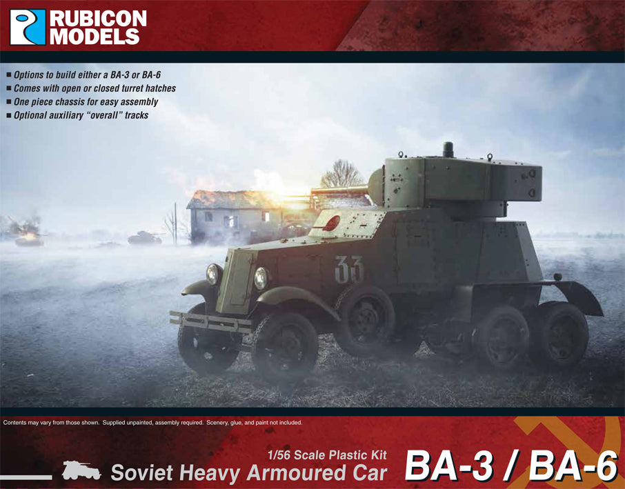 280084 BA-3 / BA-6 Heavy Armoured Car – Rubicon Models USA