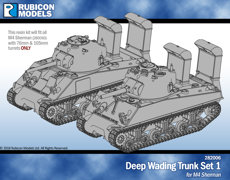 282006 Deep Wading Trunk Set 1 M4- Resin – Rubicon Models USA