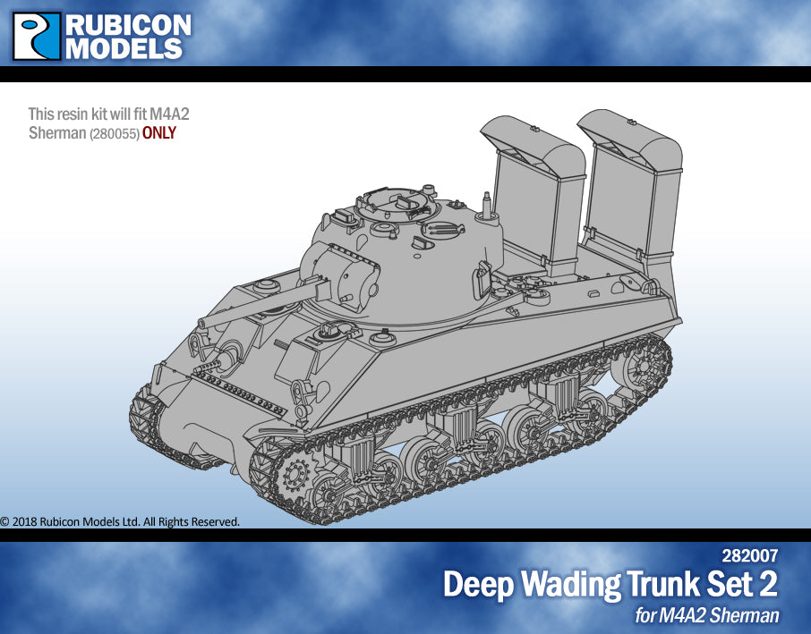 282007 Deep Wading Trunk Set 2 M4A2- Resin – Rubicon Models USA