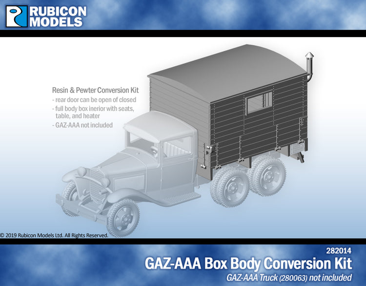 282014 GAZ-AAA Box Body Upgrade Kit- Resin – Rubicon Models USA