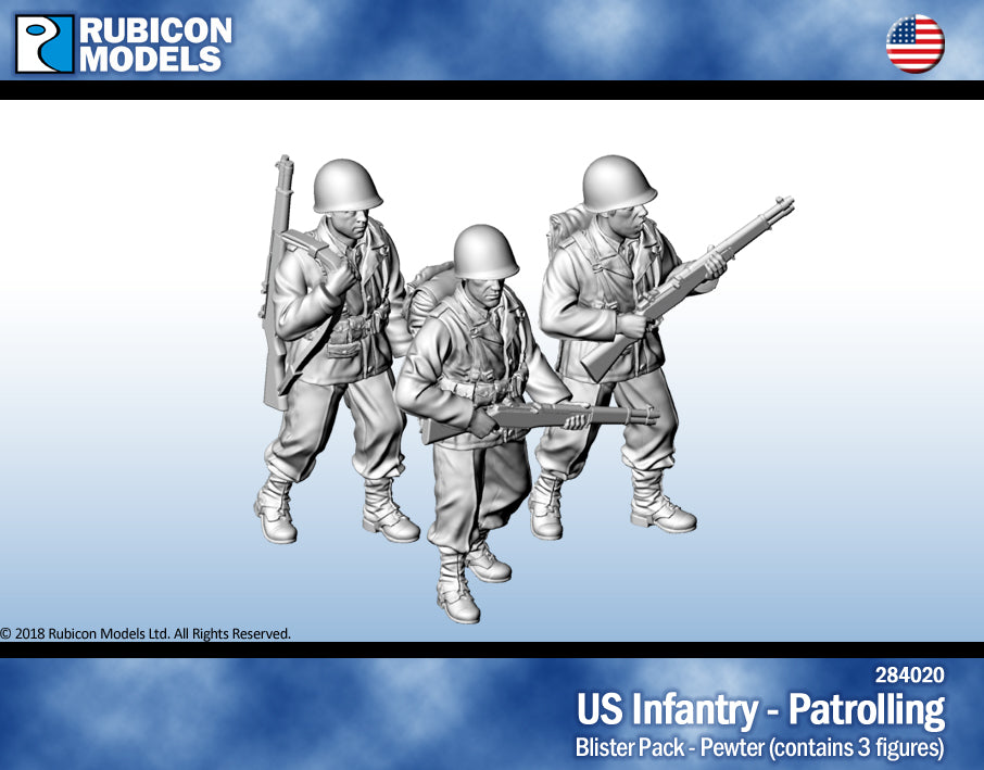 284020 US Infantry Patrolling- Pewter – Rubicon Models USA