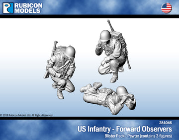 284046 US Infantry Forward Observers Set 1- Pewter – Rubicon Models USA