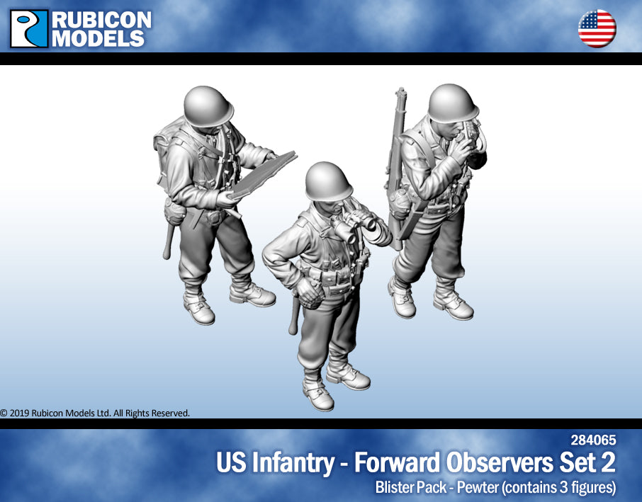 284065 US Infantry Forward Observers Set 2- Pewter – Rubicon Models USA