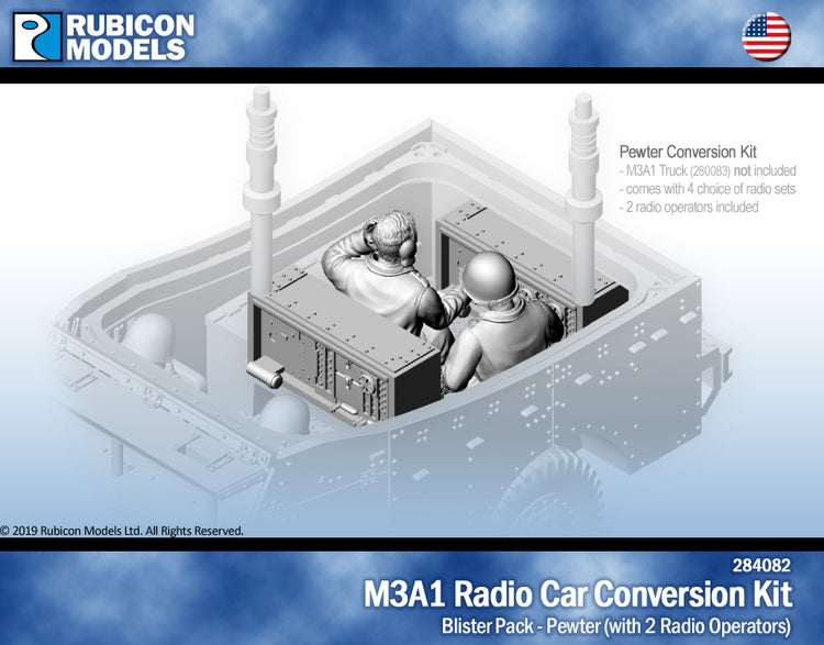 284082 M3A1 Radio Car Conversion Kit with Crew- Pewter – Rubicon Models USA