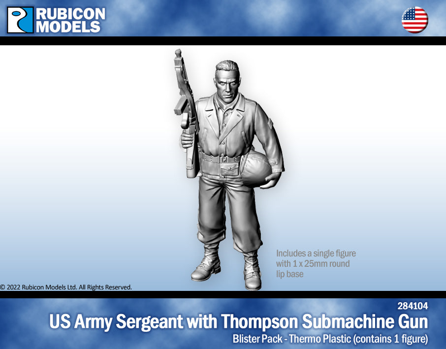 284104 US Army Sergeant with Thompson SMG- Thermoplastic – Rubicon ...